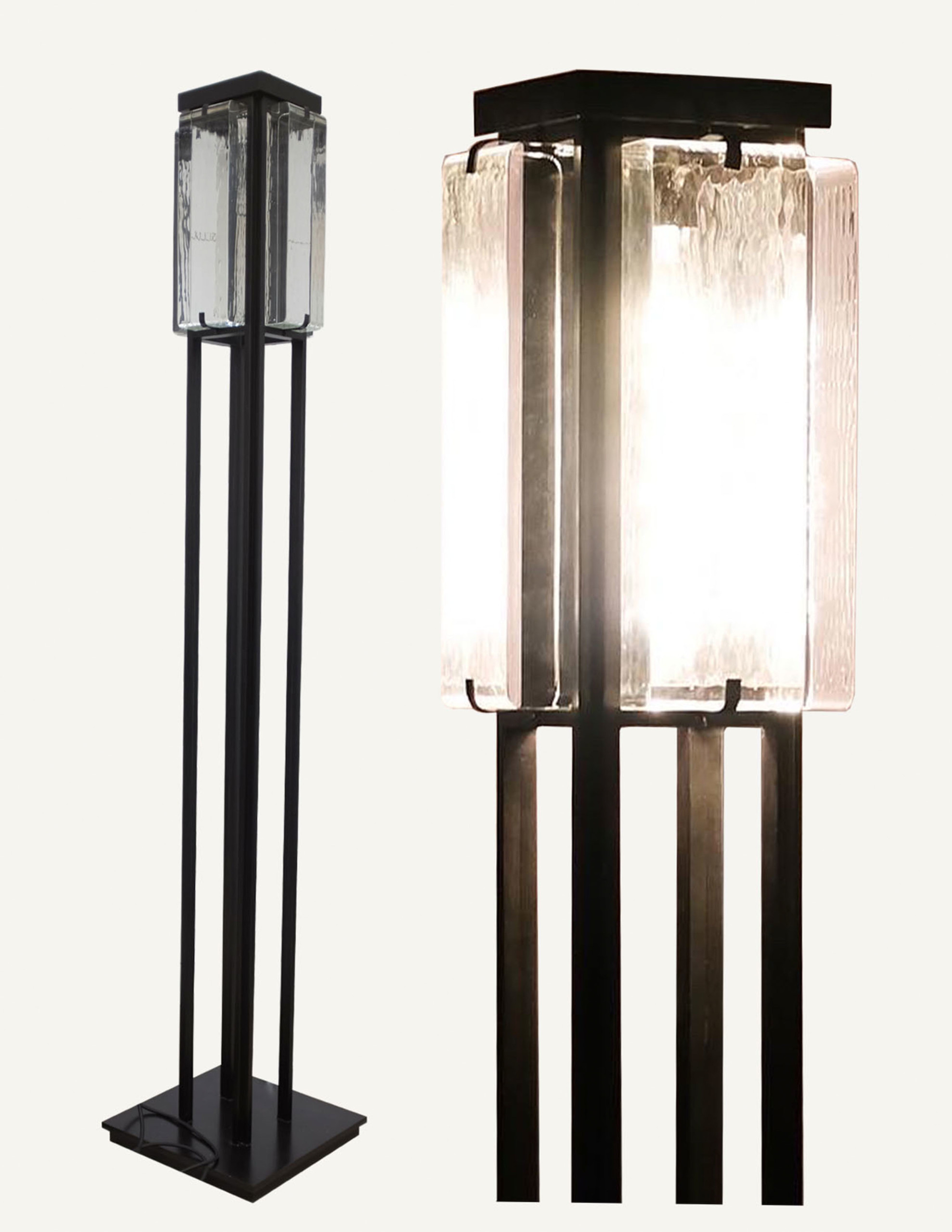 Glass Block Floor Light — Cristina Grajales Gallery