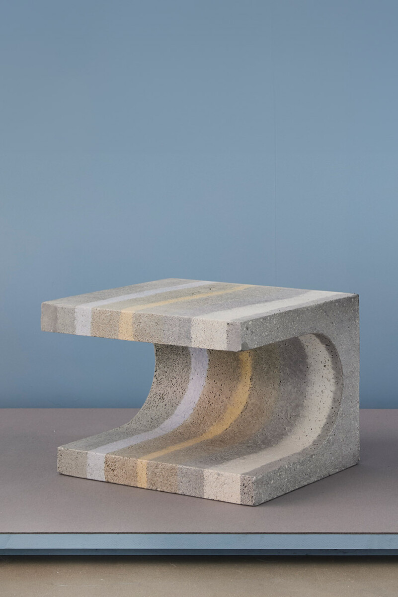 Rammed Earth Side Table C — Cristina Grajales Gallery